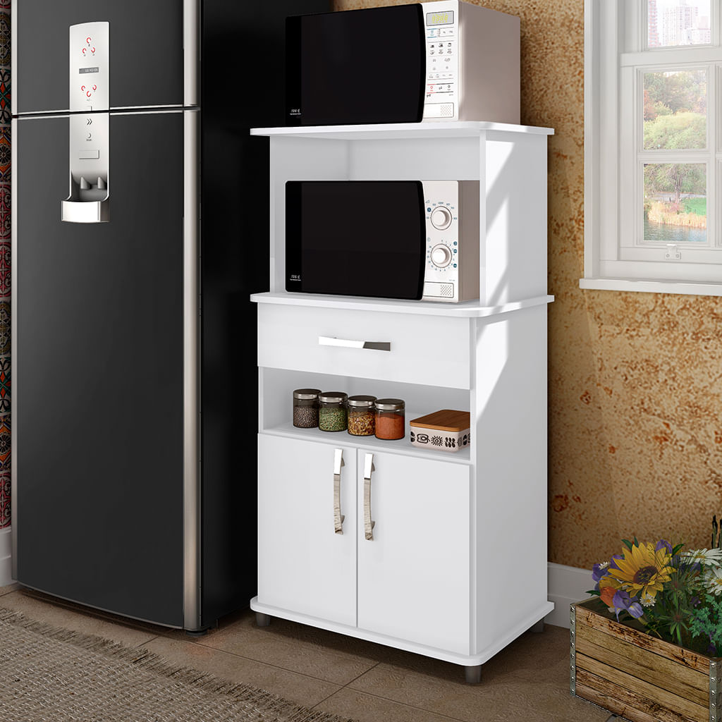 MUEBLE MICROONDAS BERTOLINI ASM 151 BLANCO